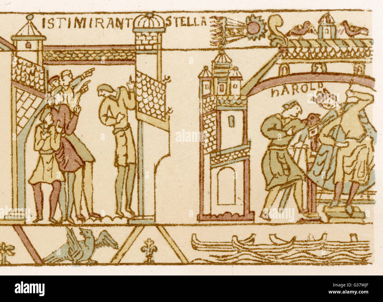 The appearance of Halley's comet before the invasion of the Normans is ...