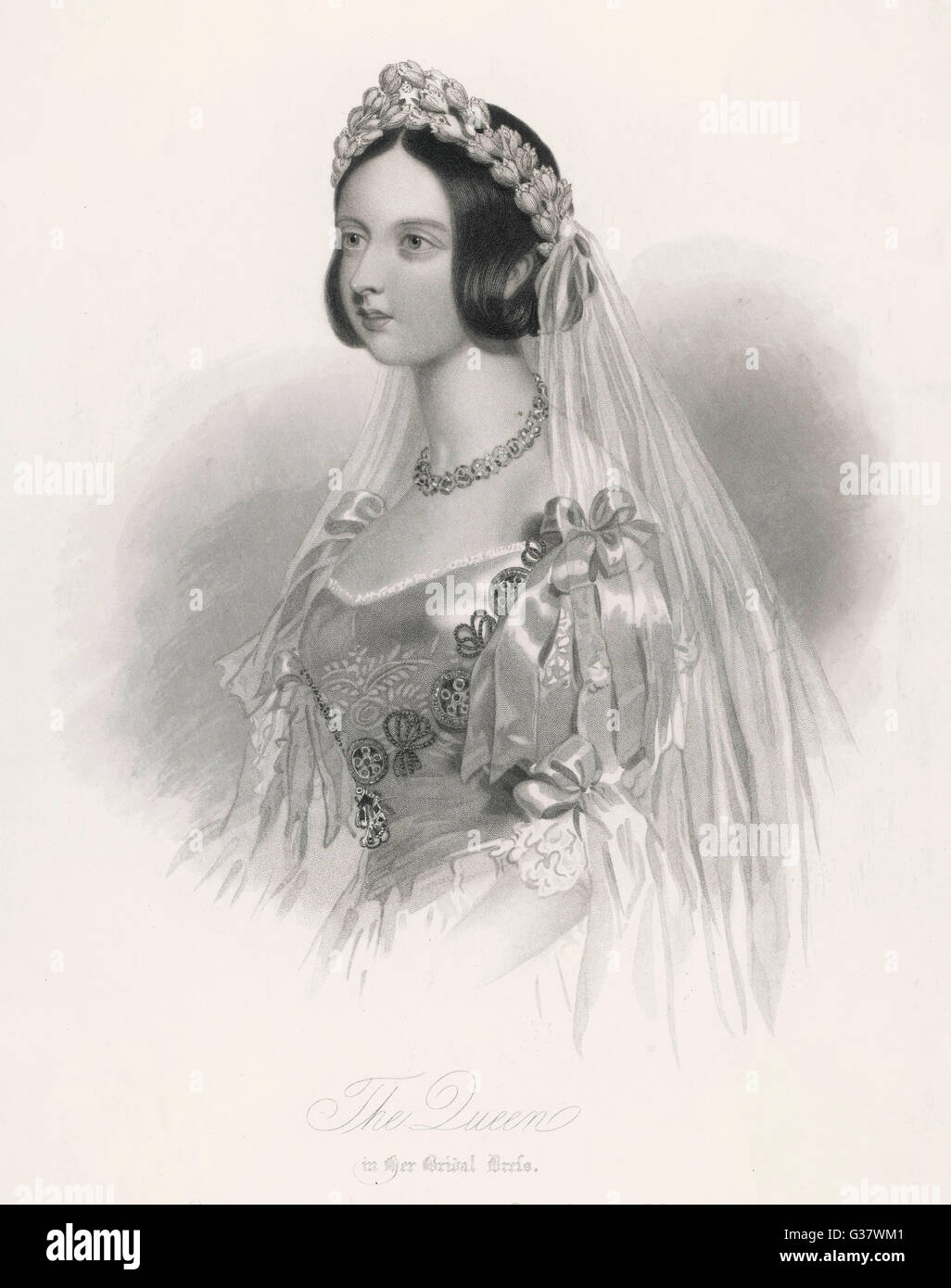 Queen victoria wedding dress hi-res stock photography and images - Alamy