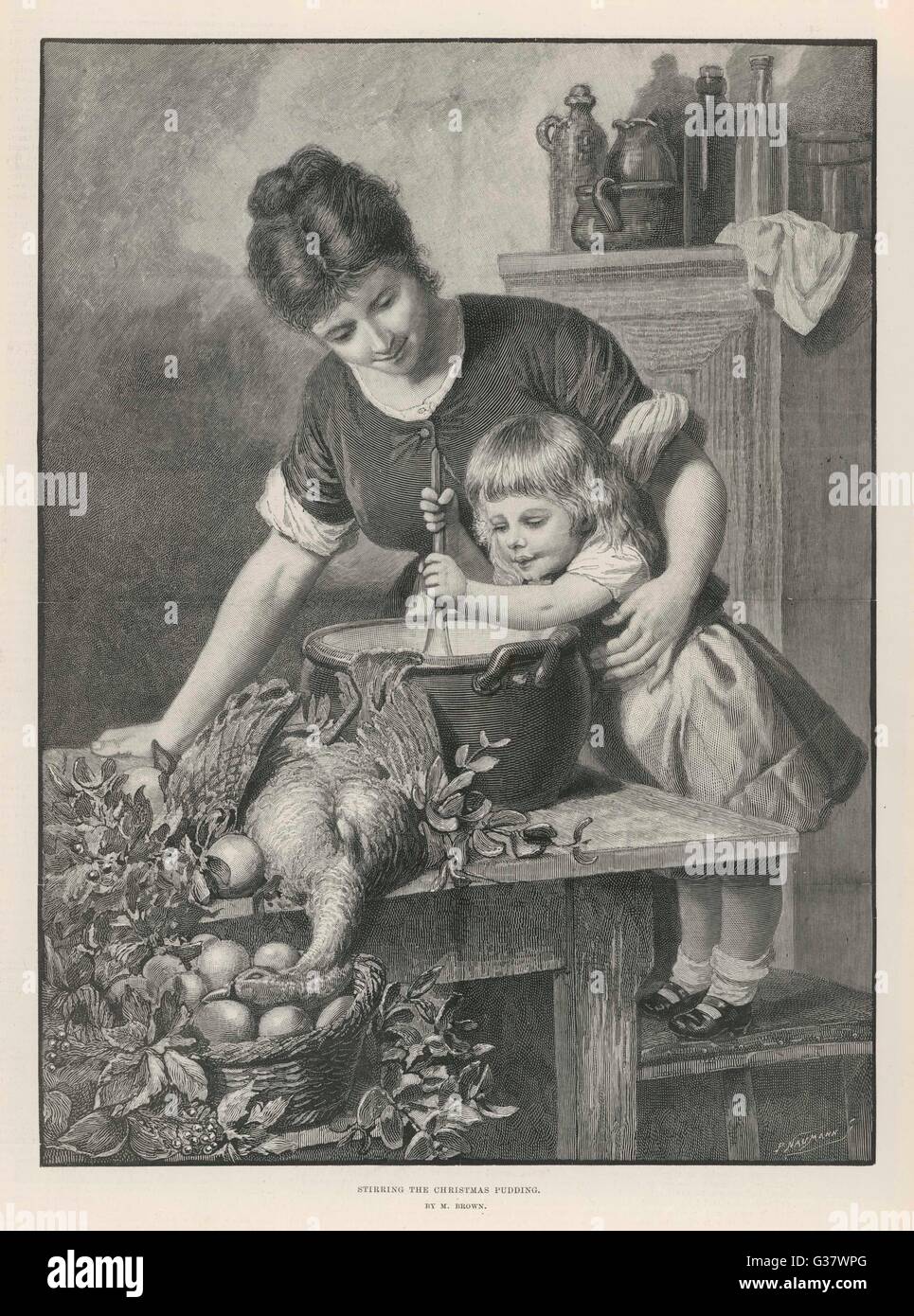 Stirring the christmas pudding hi-res stock photography and images - Alamy