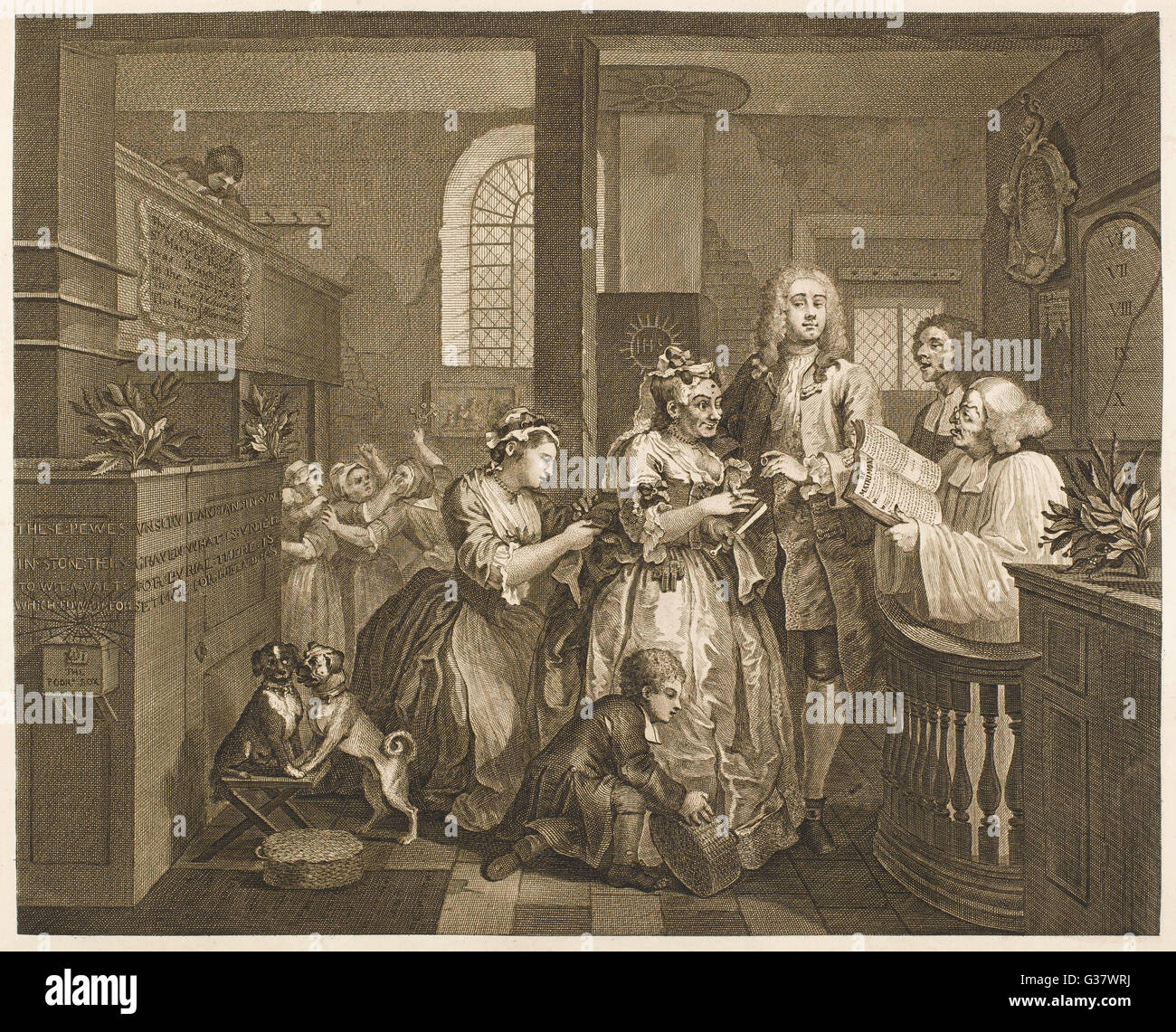 William Hogarth - The Rake's Progress Stock Photo - Alamy