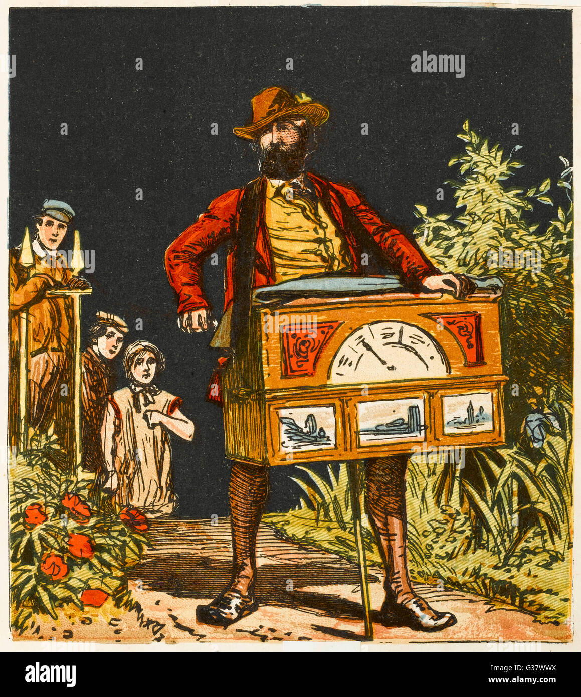 Hurdy-Gurdy Man 1867 Stock Photo - Alamy