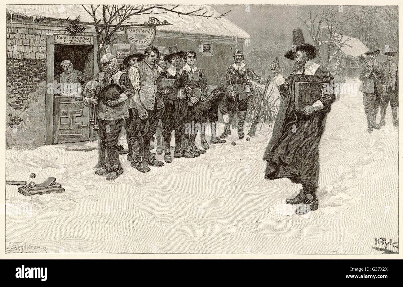 Puritan settlers hi-res stock photography and images - Alamy