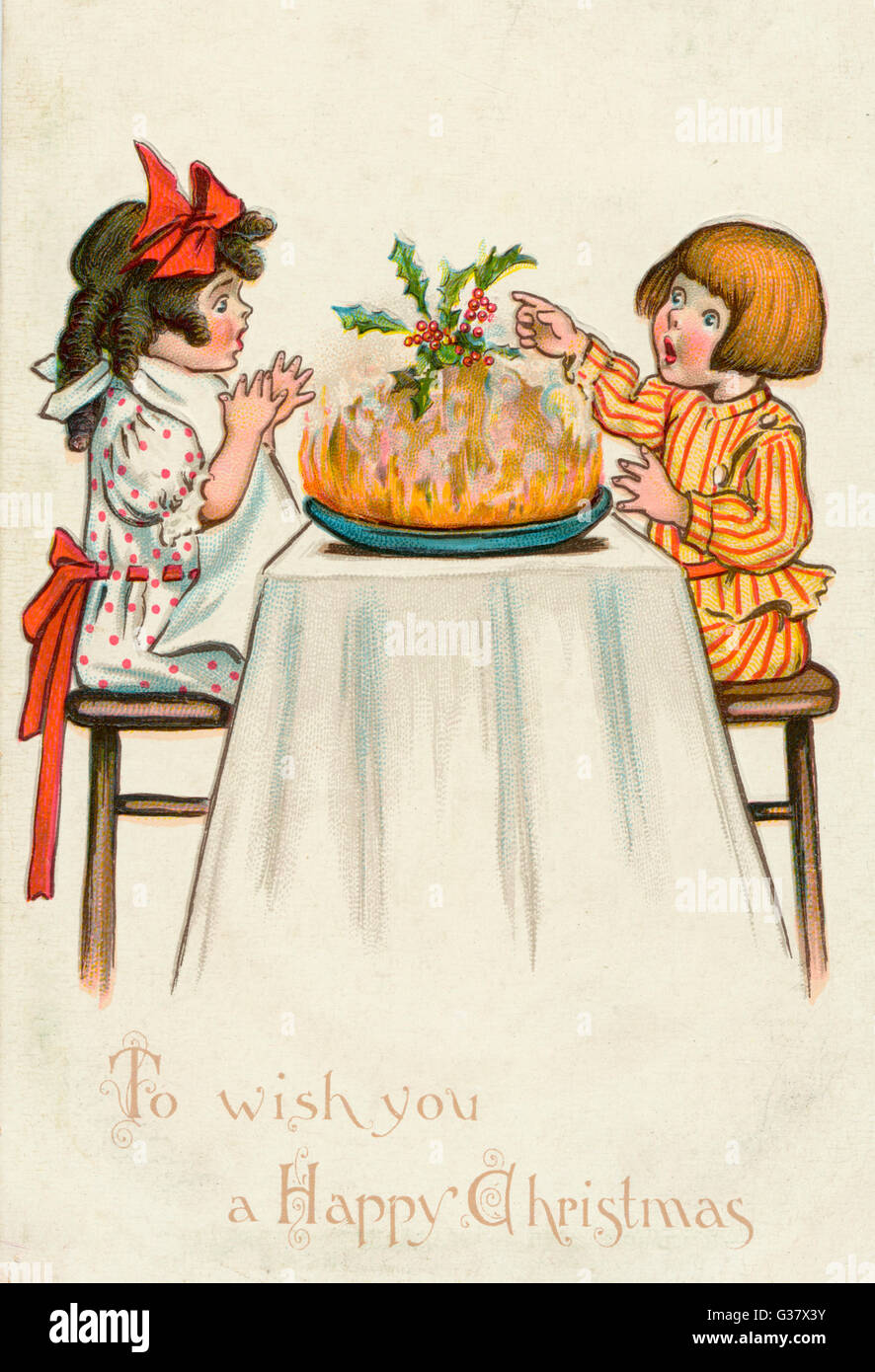 Pudding for Two Stock Photo - Alamy