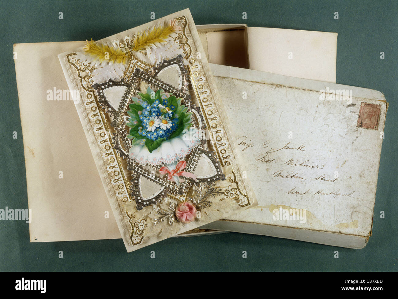 Valentine Cards Victorian High Resolution Stock Photography and Images ...