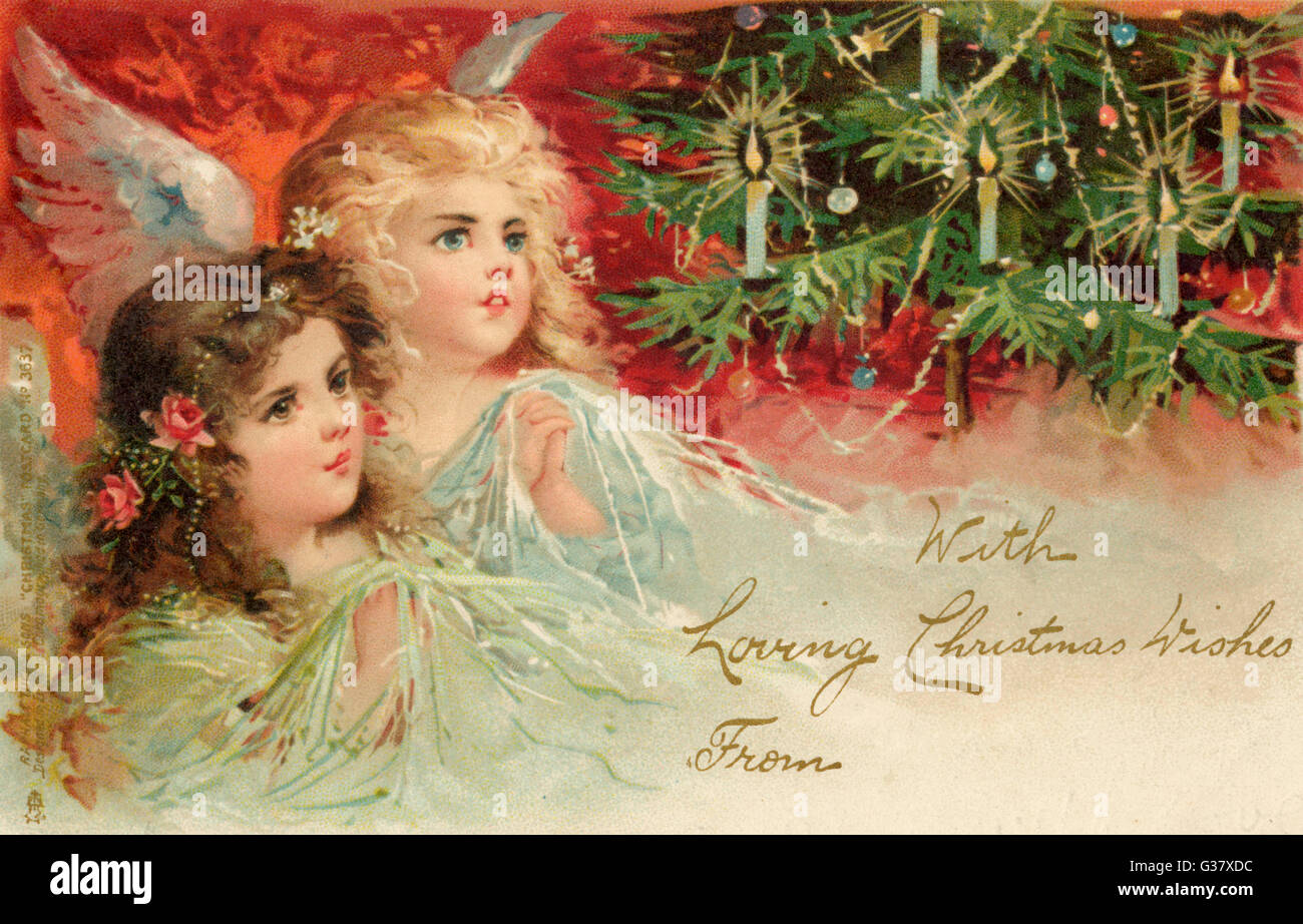 Angels Admire Tree Stock Photo - Alamy