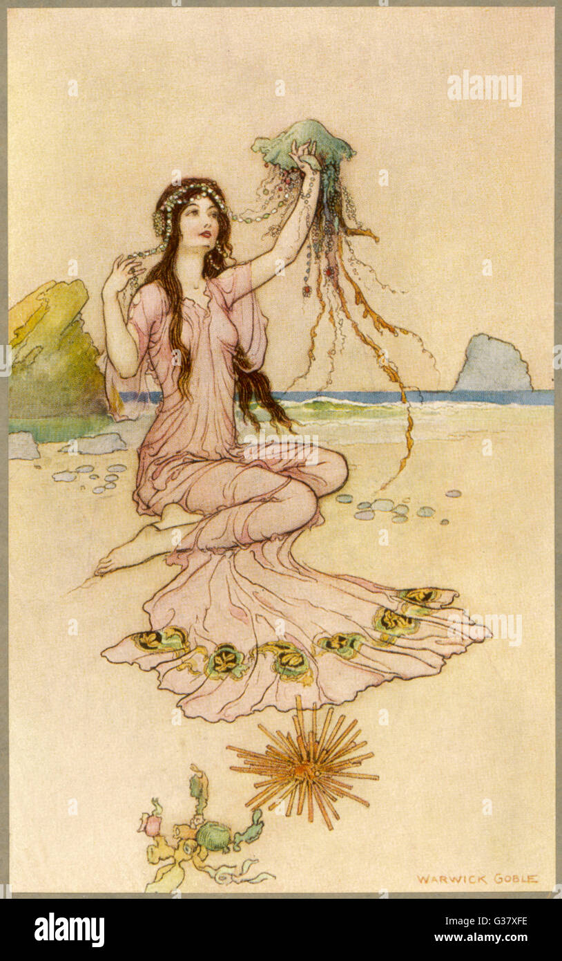 Folklore: a sea fairy Stock Photo - Alamy