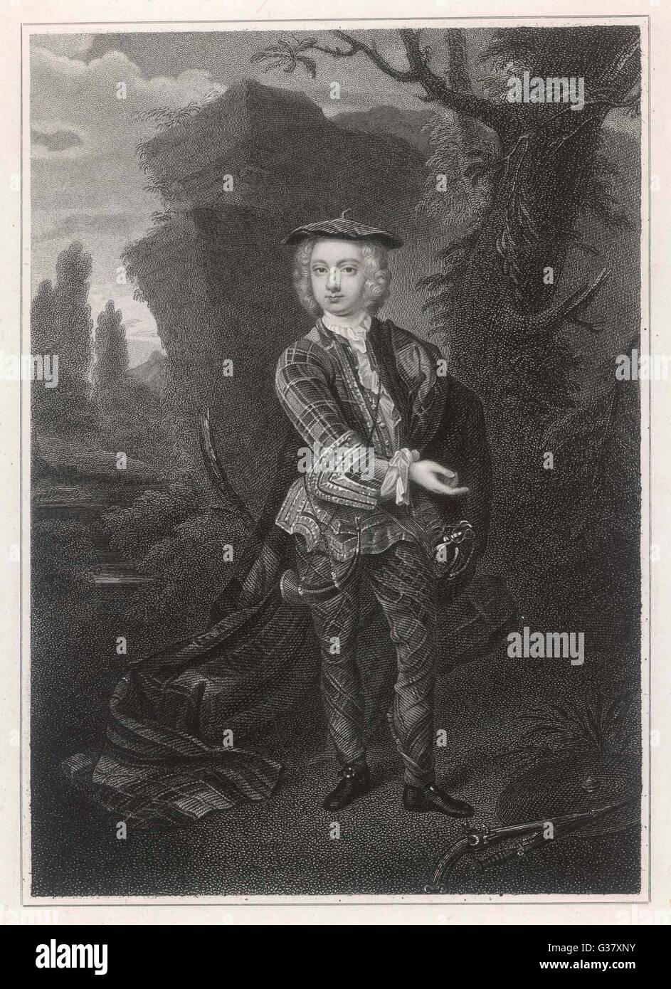 Prince charles edward stuart tartan hi-res stock photography and images ...