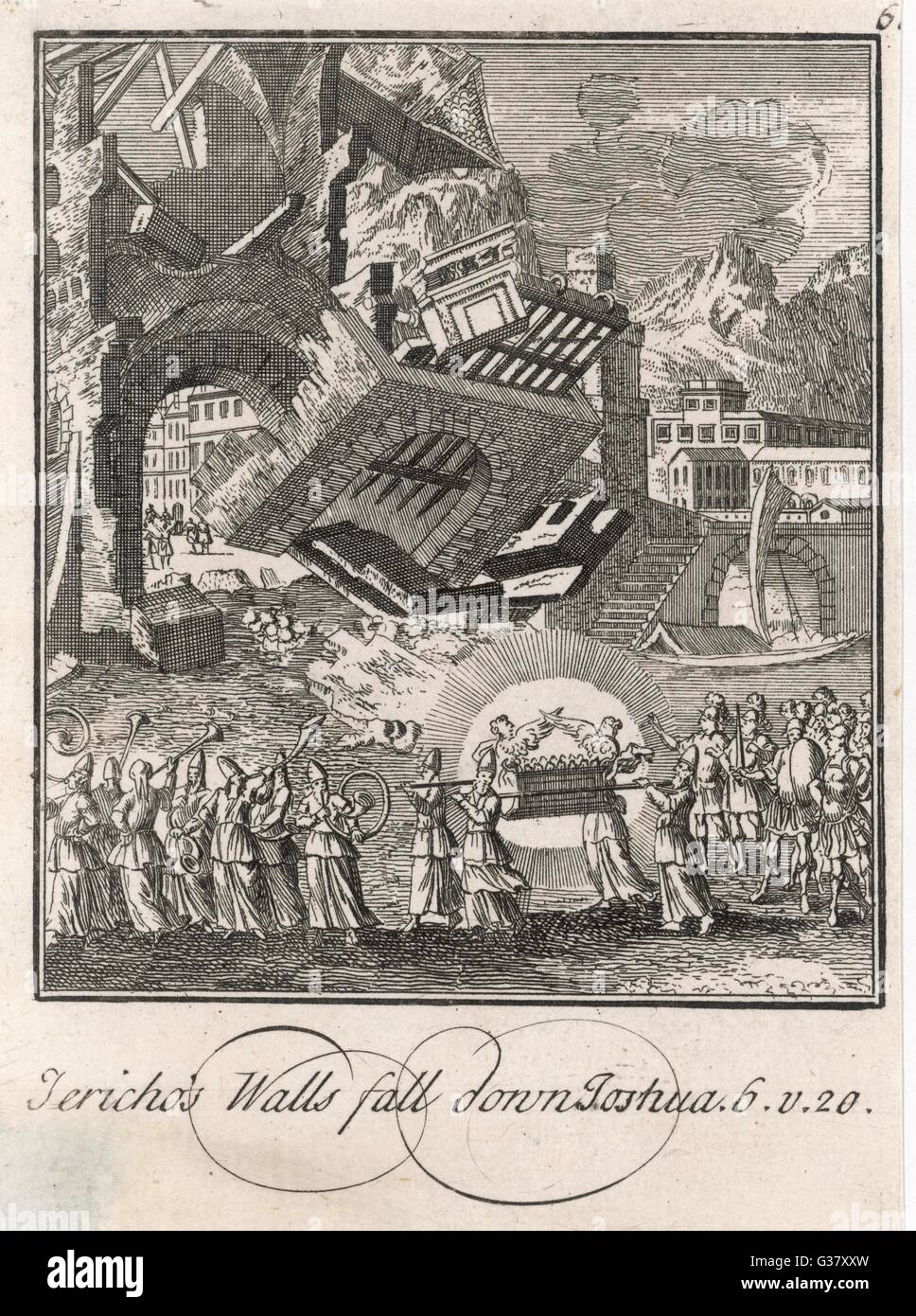 Old Testament bible scene: Siege of Jericho Stock Photo - Alamy