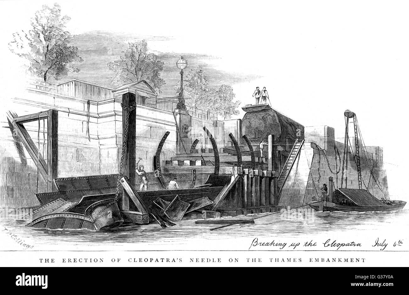 London obelisk Black and White Stock Photos & Images - Alamy