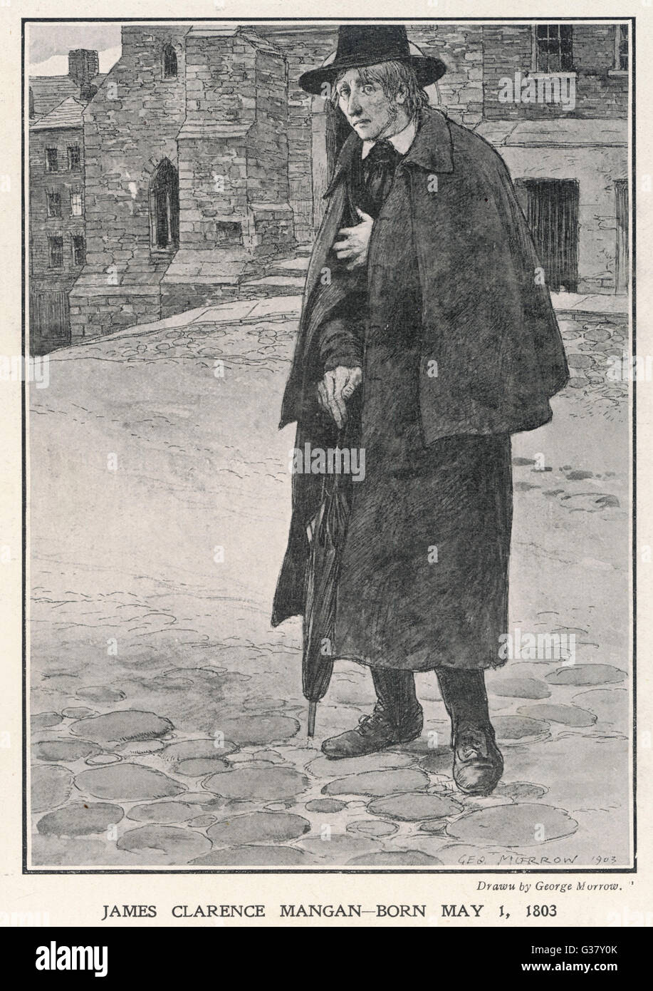 James Clarence Mangan(1803-1849), Irish writer Stock Photo - Alamy