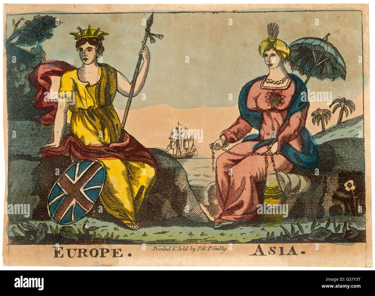 Women as symbols of trade between Asia and Europe Stock Photo - Alamy