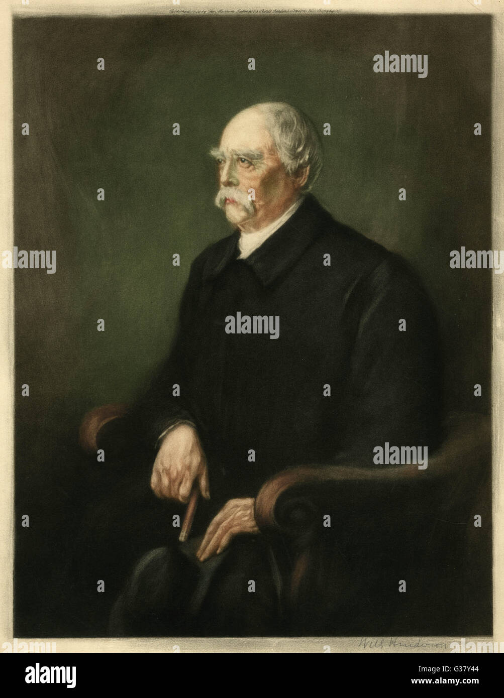 Chancellor Of The German Empire Otto Von Bismarck High Resolution Stock ...