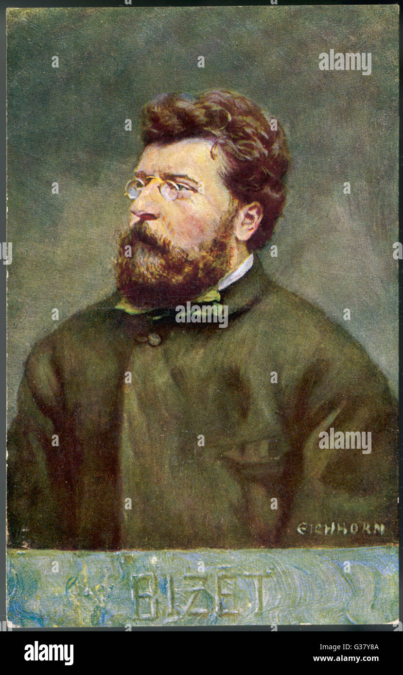 Georges Bizet(1838-1875). Portrait of the French composer Stock Photo ...