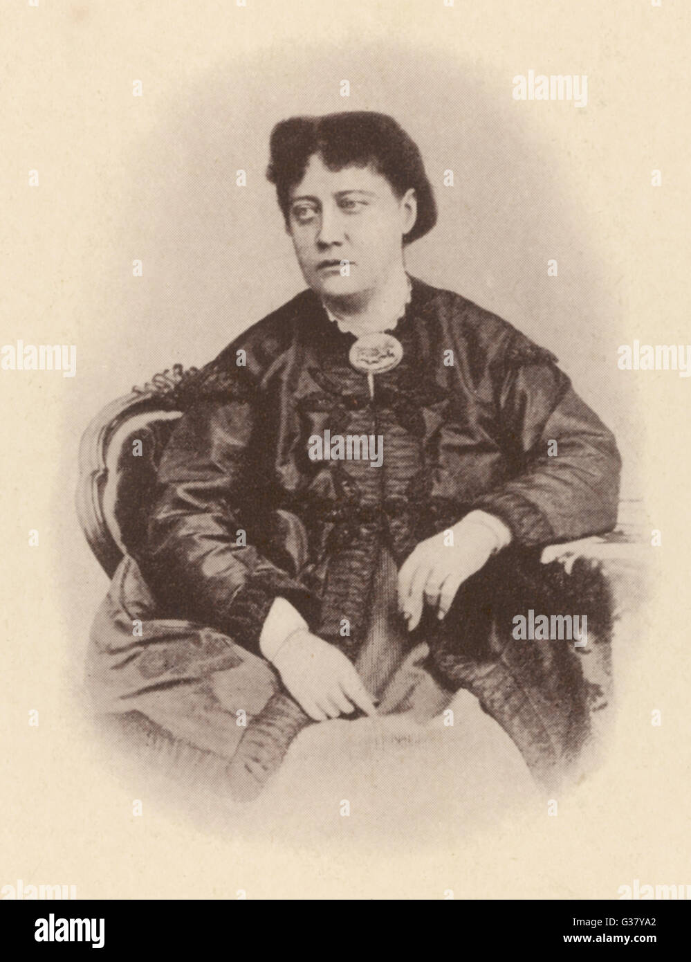 Helena Petrovna Blavatsky(1831-1891). Russian mystic and writer Stock ...