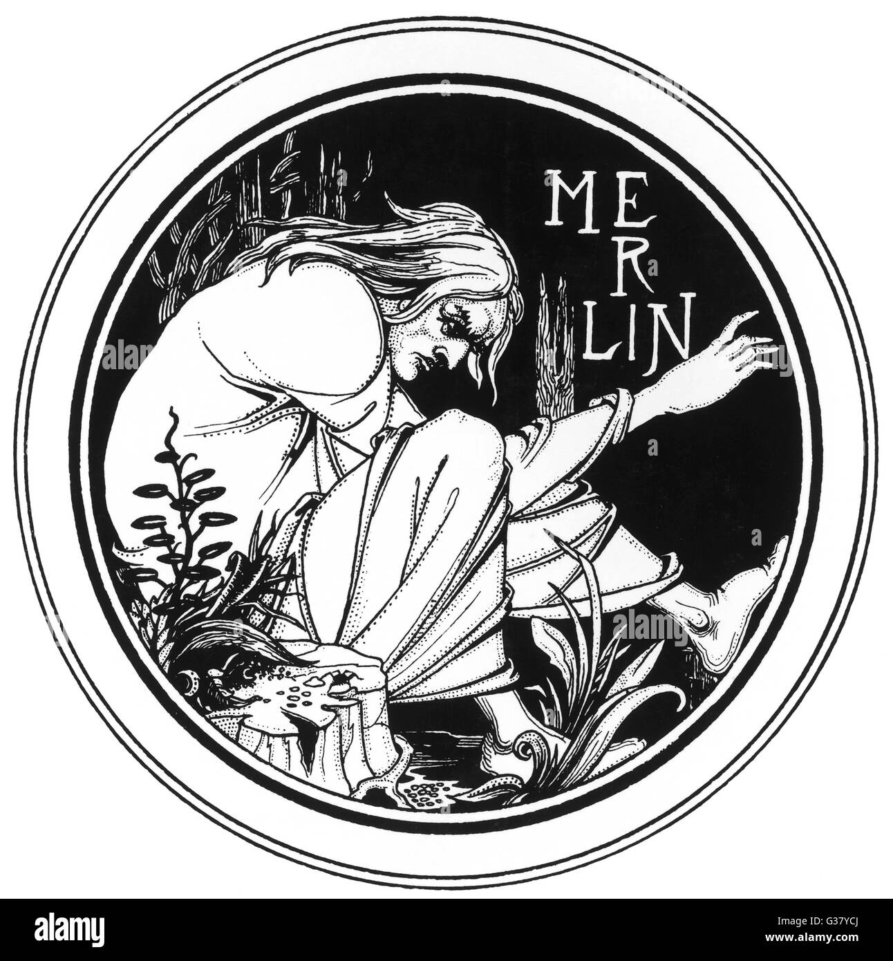 Merlin myth hi-res stock photography and images - Alamy