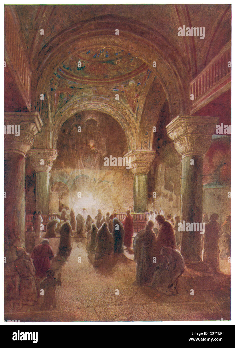 Jesus in church Stock Photo - Alamy