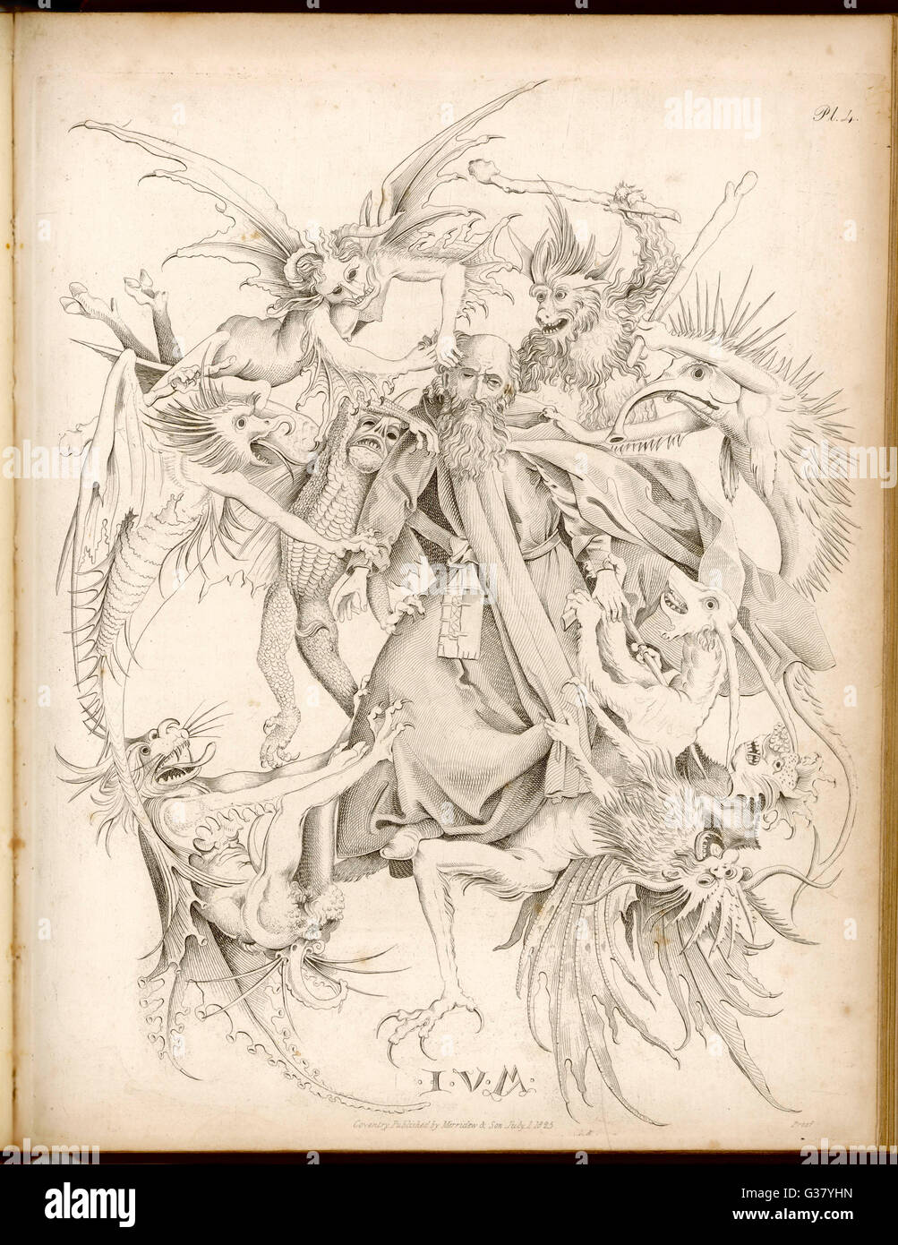 Demons and Saint Anthony Stock Photo - Alamy