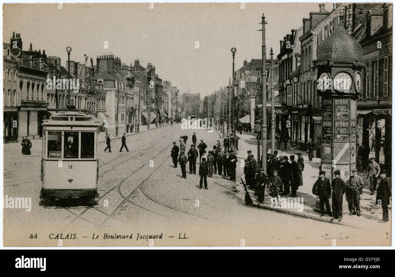 Le Boulevard Jacquard, Calais Stock Photo - Alamy