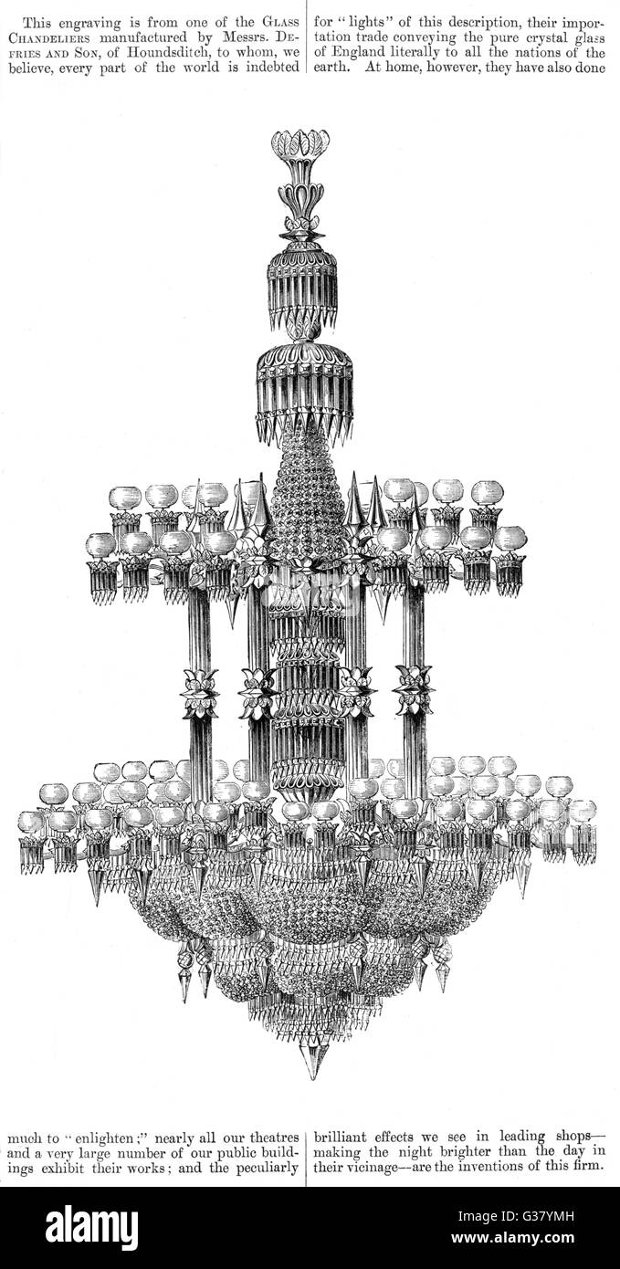 CHANDELIER BY DEFRIES Stock Photo - Alamy