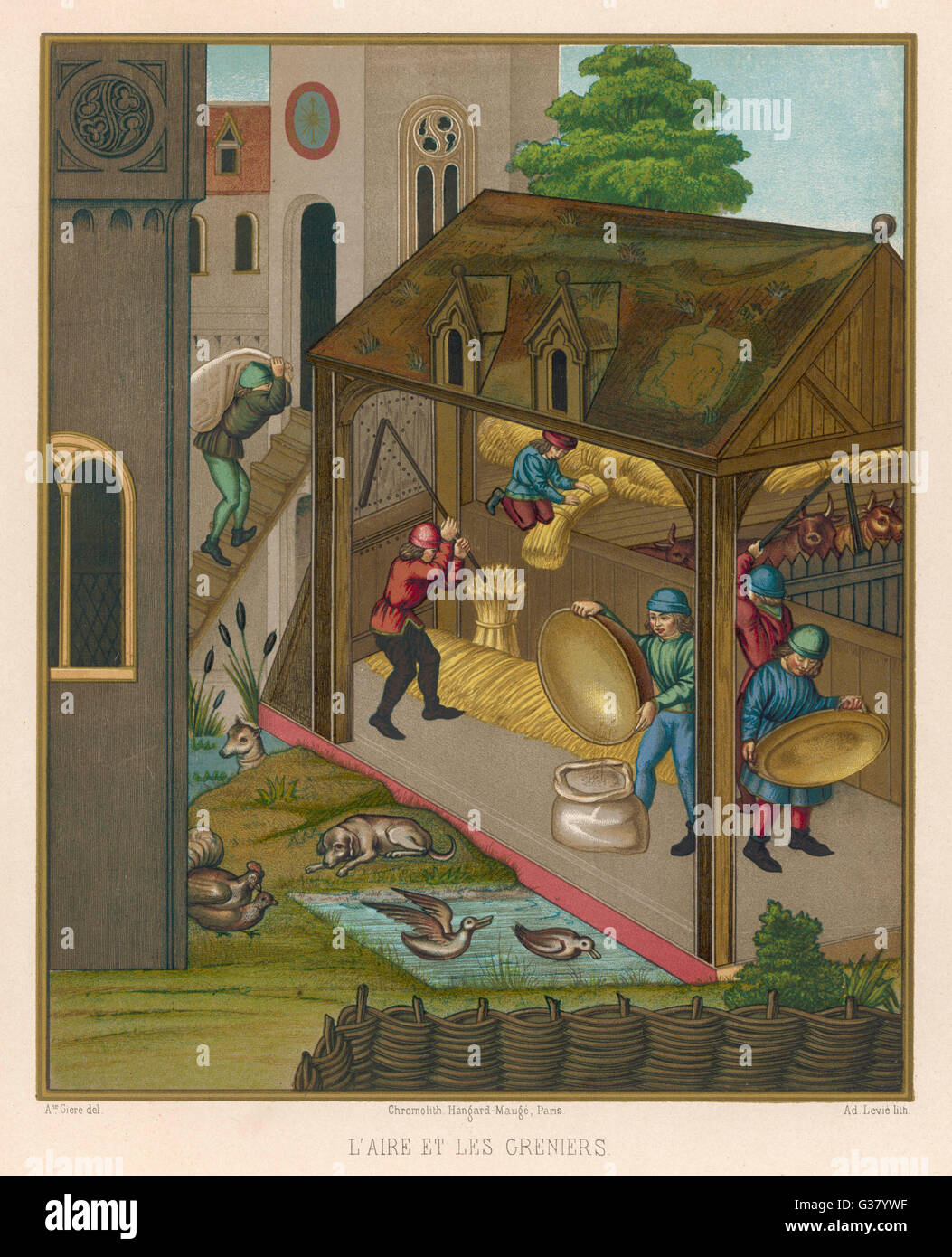 15TH CENTURY FARM Stock Photo - Alamy