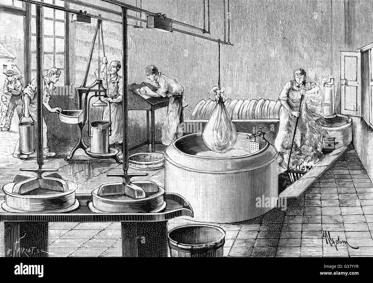 Cheese Making Historical High Resolution Stock Photography and Images ...