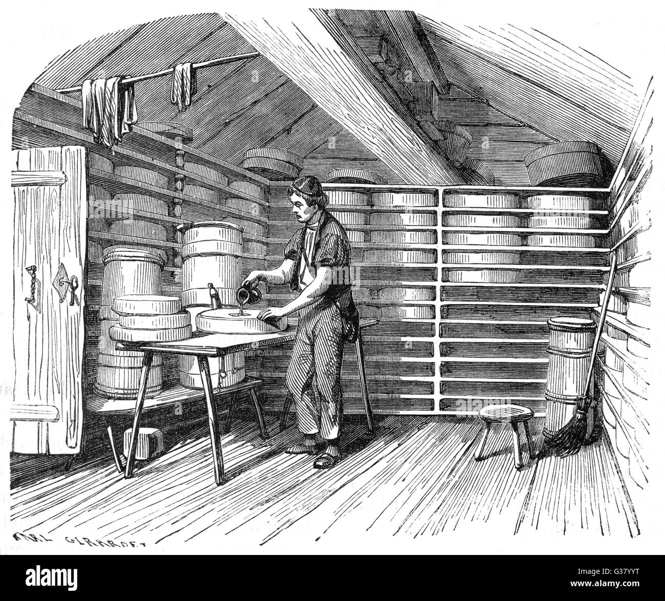 MAKING GRUYERE 1870 Stock Photo - Alamy