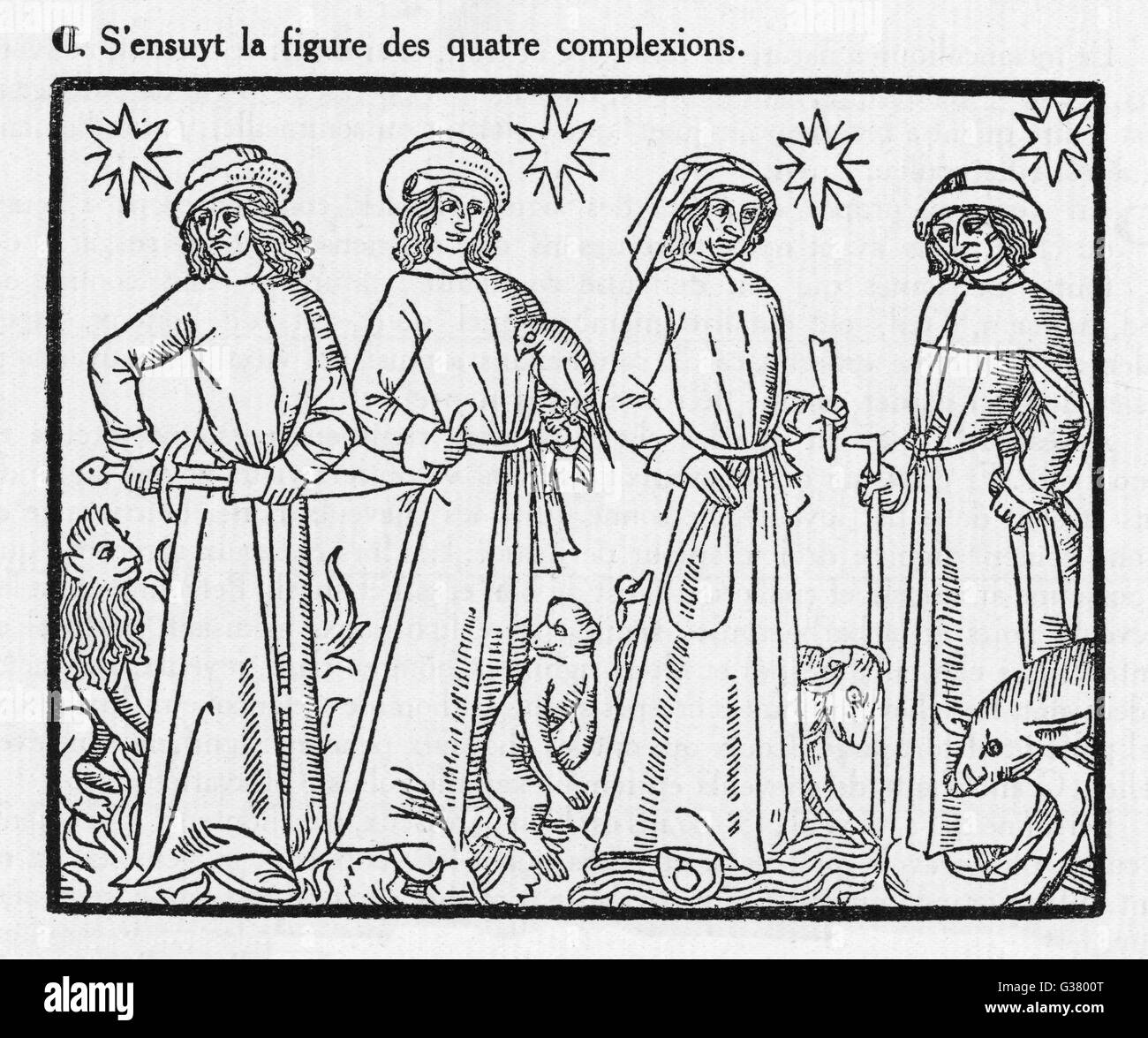 The four temperaments hi-res stock photography and images - Alamy