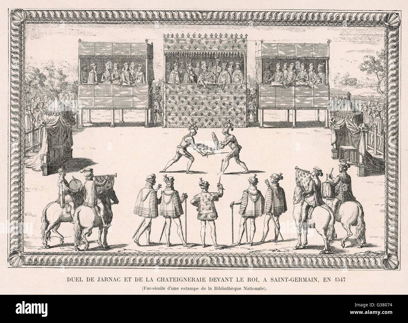Duel - Jarnac, 1547 Stock Photo - Alamy