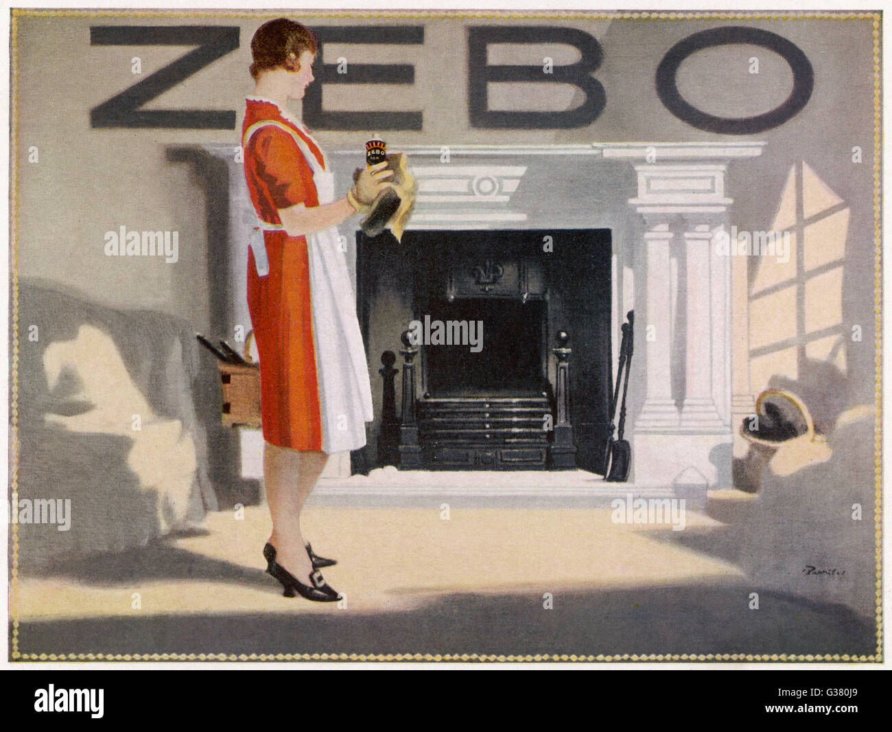ADVERT FOR ZEBO 1929 Stock Photo - Alamy