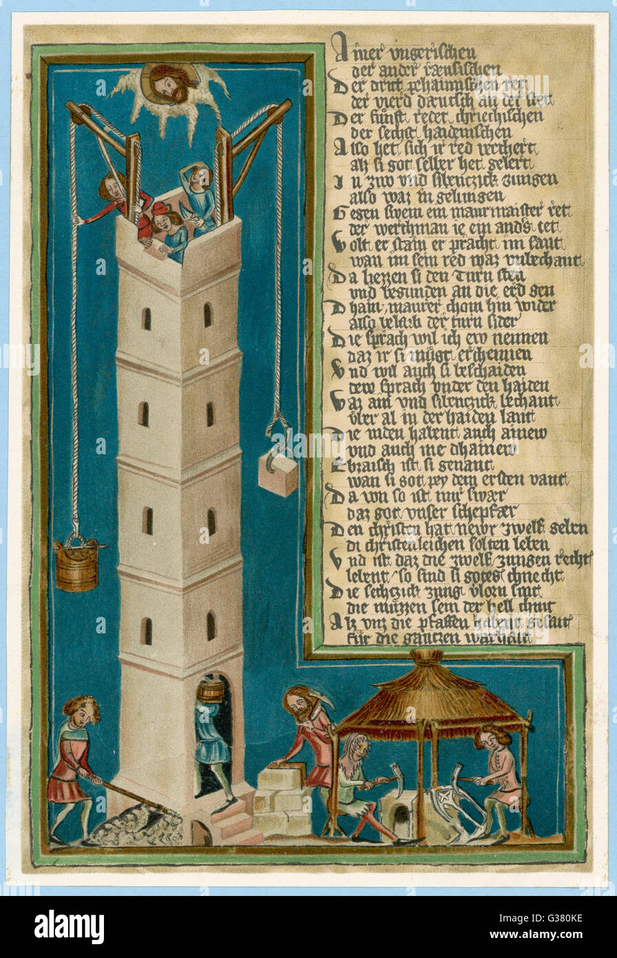 BABEL / GERMAN MS Stock Photo - Alamy