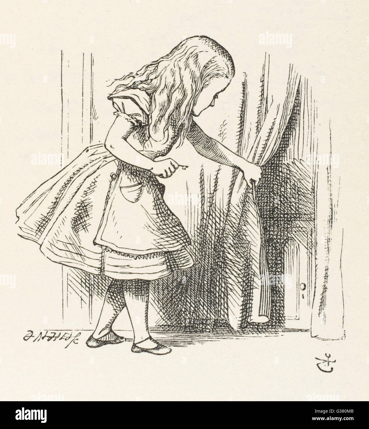 ALICE Alice draws back the curtain to reveal a little door Date: First ...