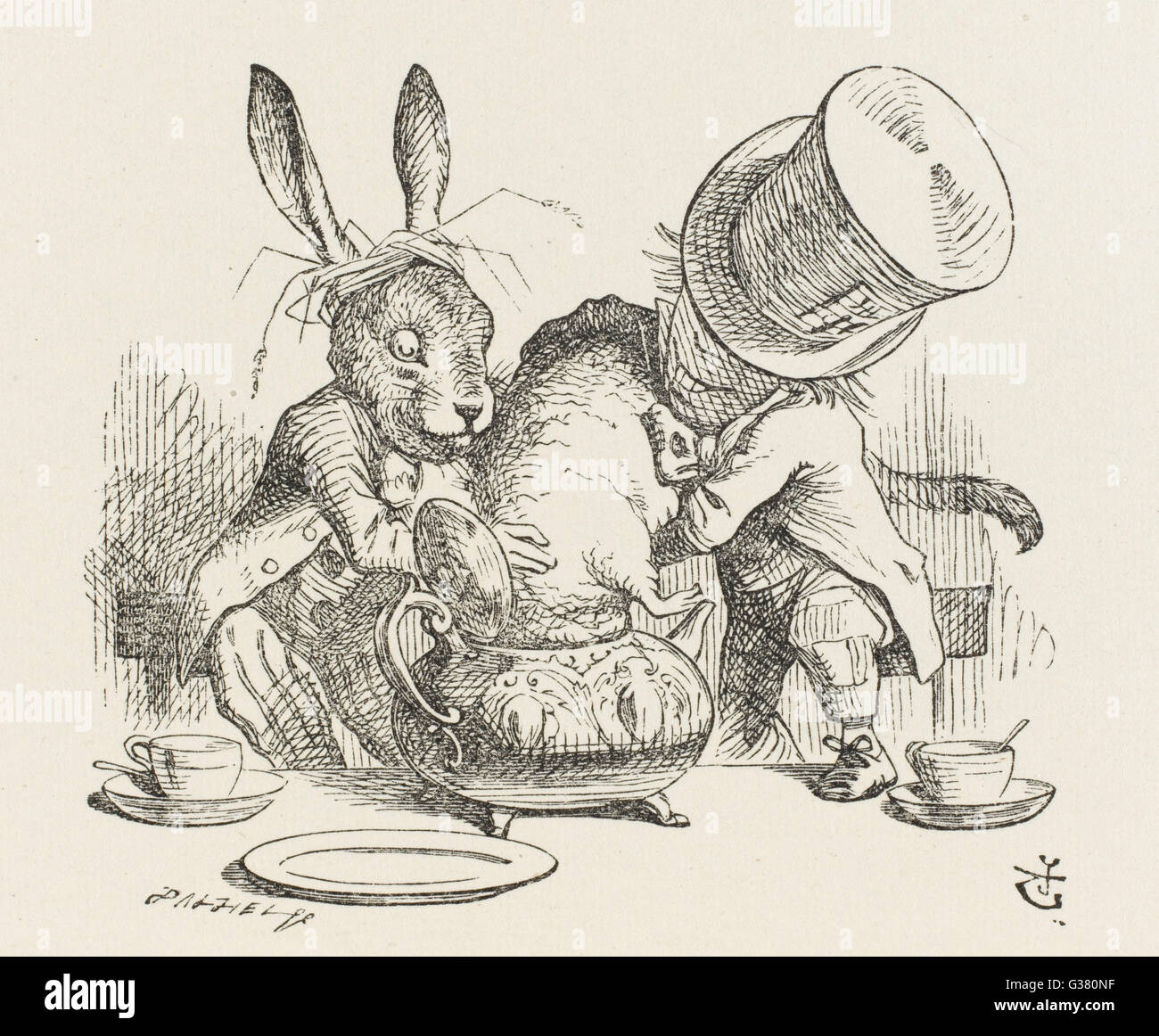 Alice in wonderland tea party hi-res stock photography and images - Alamy