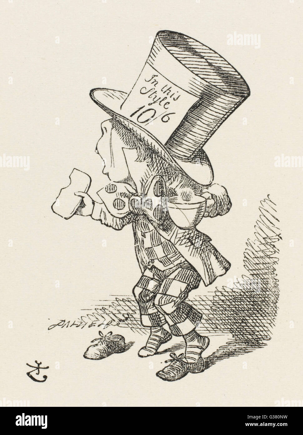 The Hatter Date: First published: 1865 Stock Photo - Alamy