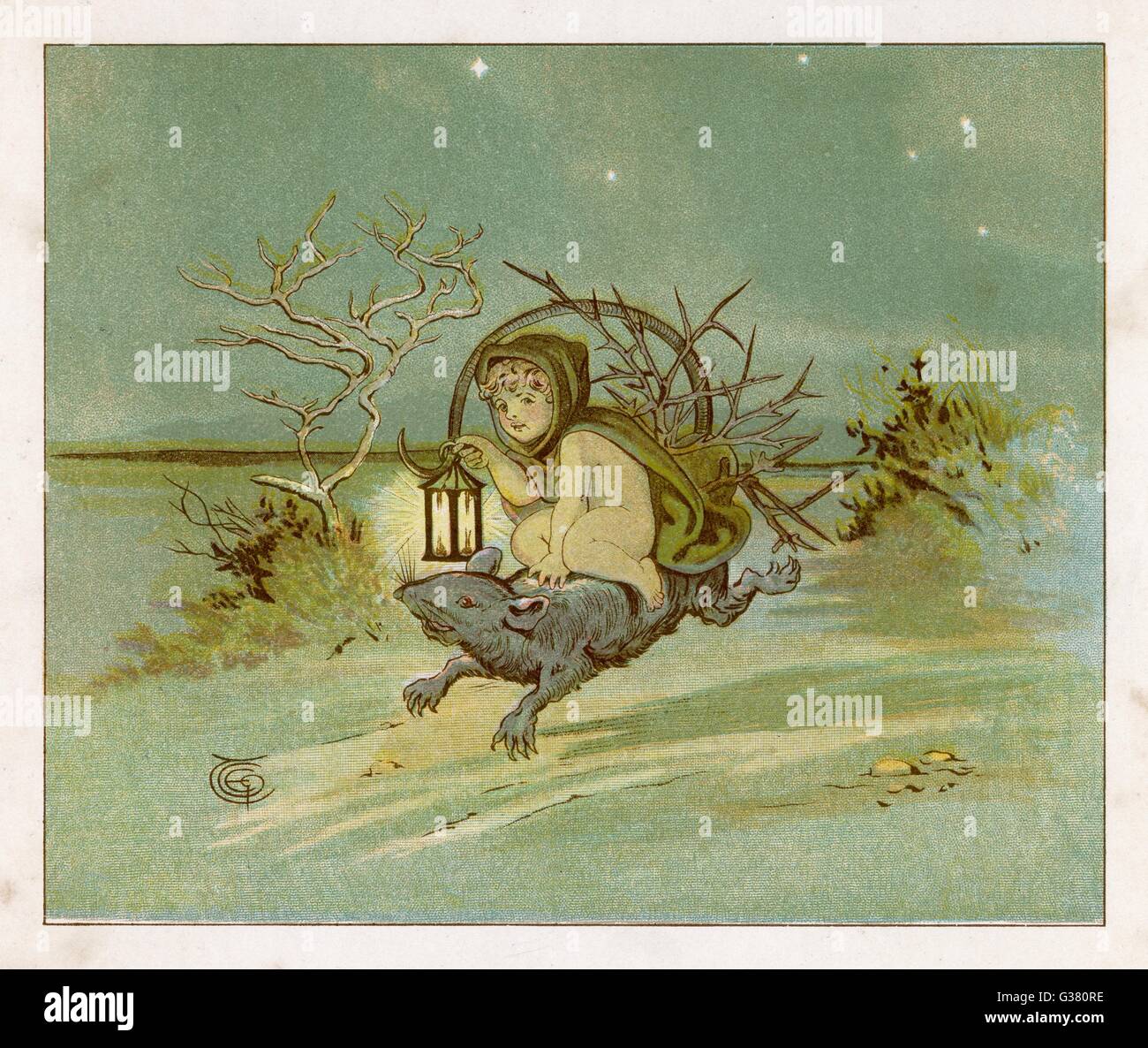 Fairy Rides Rat Stock Photo - Alamy