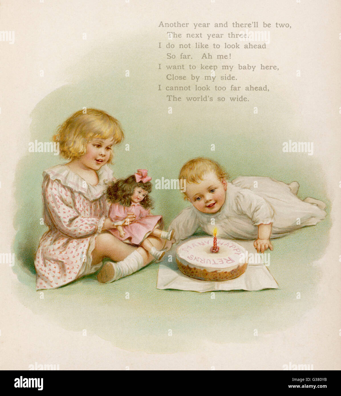 The First Candle Stock Photo - Alamy