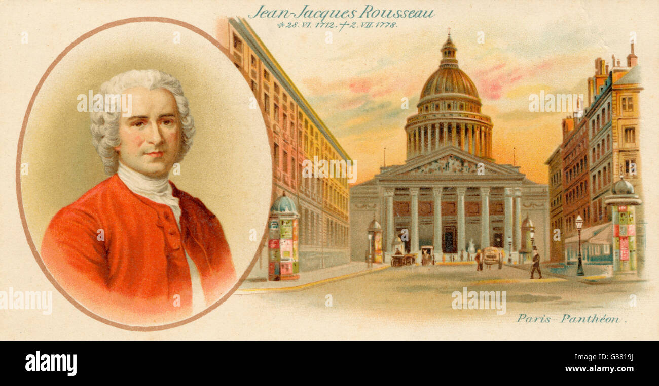 Jean Jacques Rousseau Stock Photo - Alamy