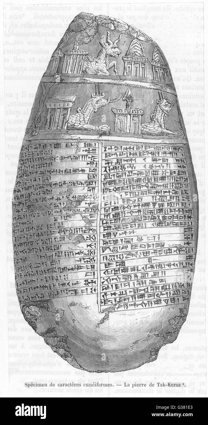 Cuneiform Writing Black and White Stock Photos & Images - Alamy