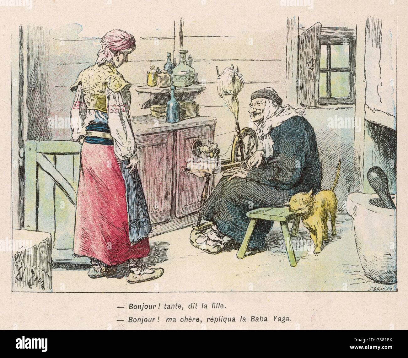 The girl and the baba yaga date hi-res stock photography and images - Alamy