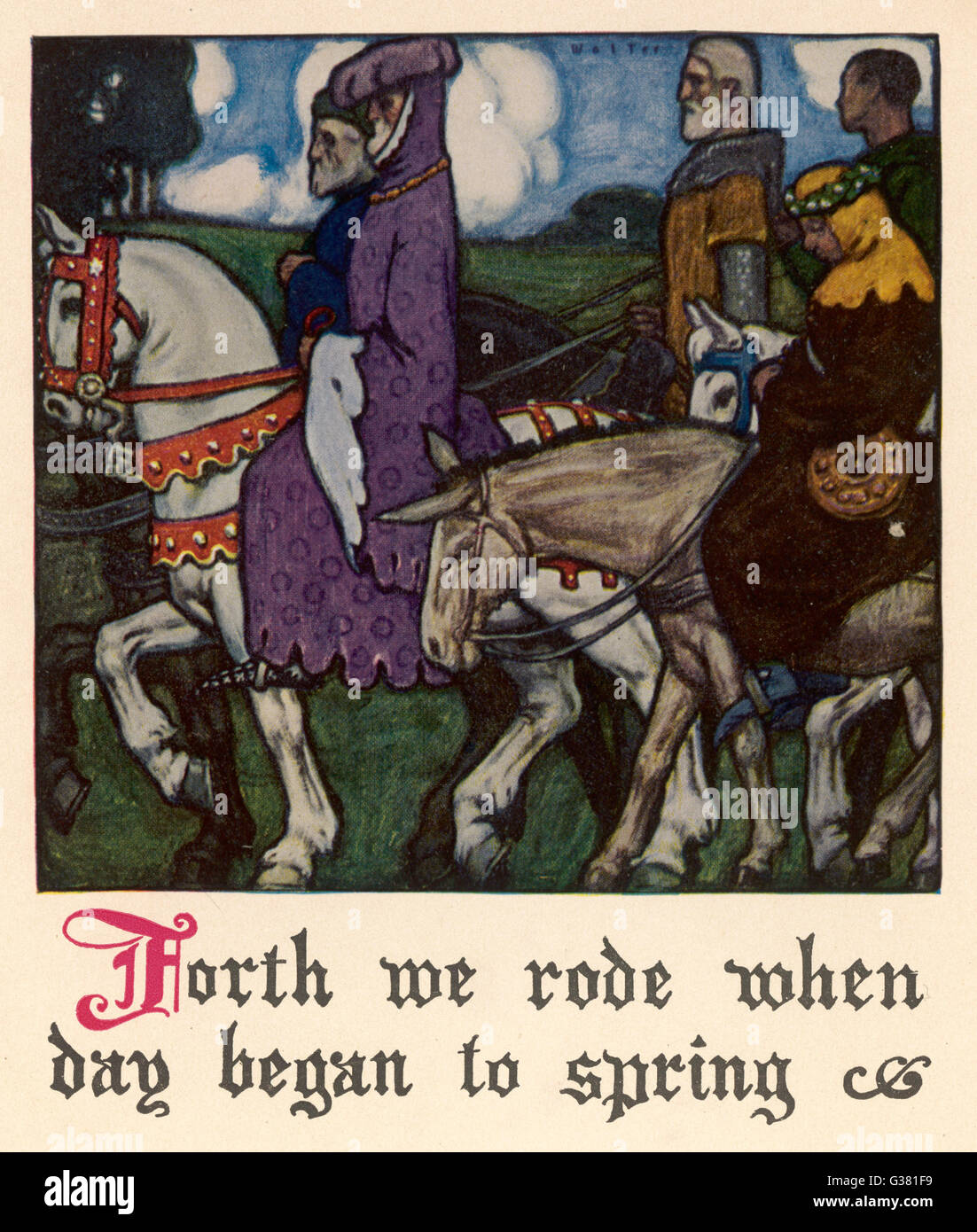 Canterbury tales pilgrims hi-res stock photography and images - Alamy