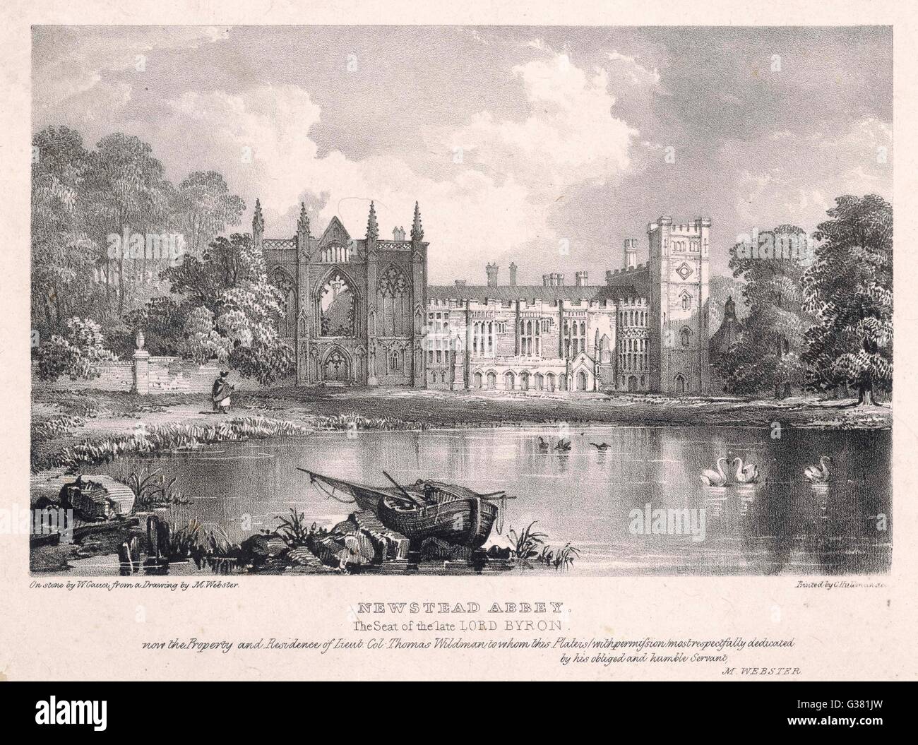 Newstead abbey lord byron hi-res stock photography and images - Alamy