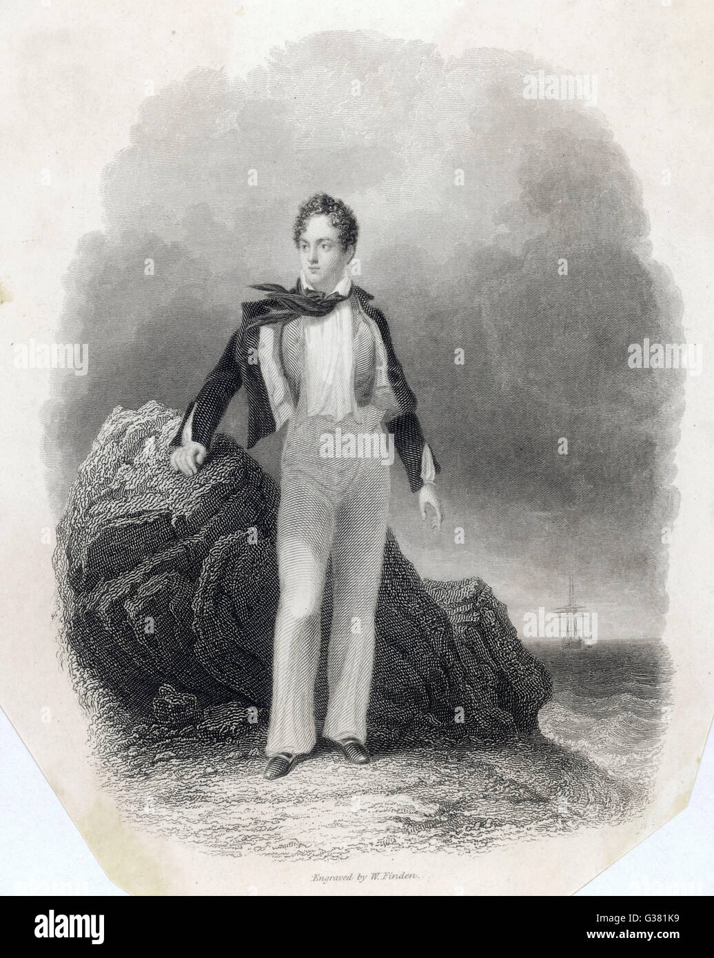 Lord Byron 1788 1824 English Poet Stock Photos & Lord Byron 1788 1824 ...
