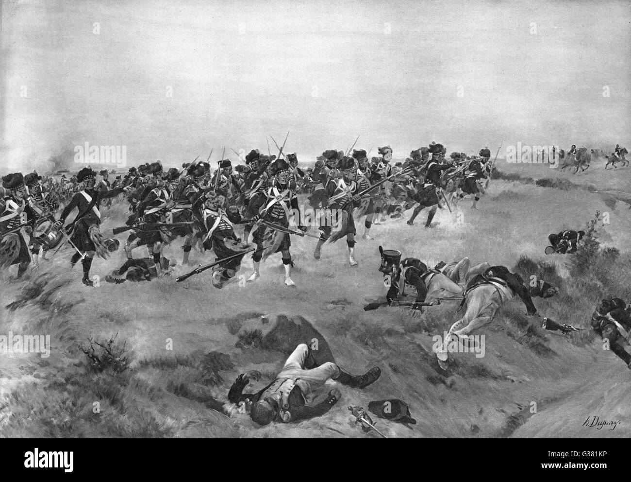 Battle of Quartre Bras 1815 Stock Photo - Alamy