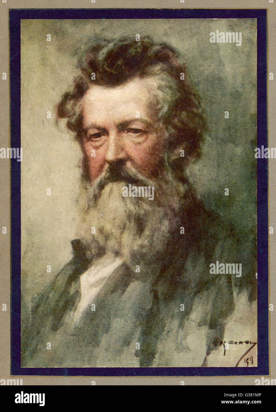 WILLIAM MORRIS English poet and artist Date: 1834 - 1896 Stock Photo ...