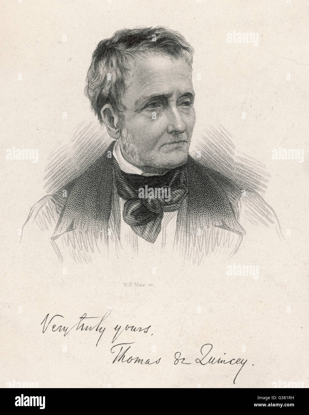 Thomas de quincey english author date hi-res stock photography and ...