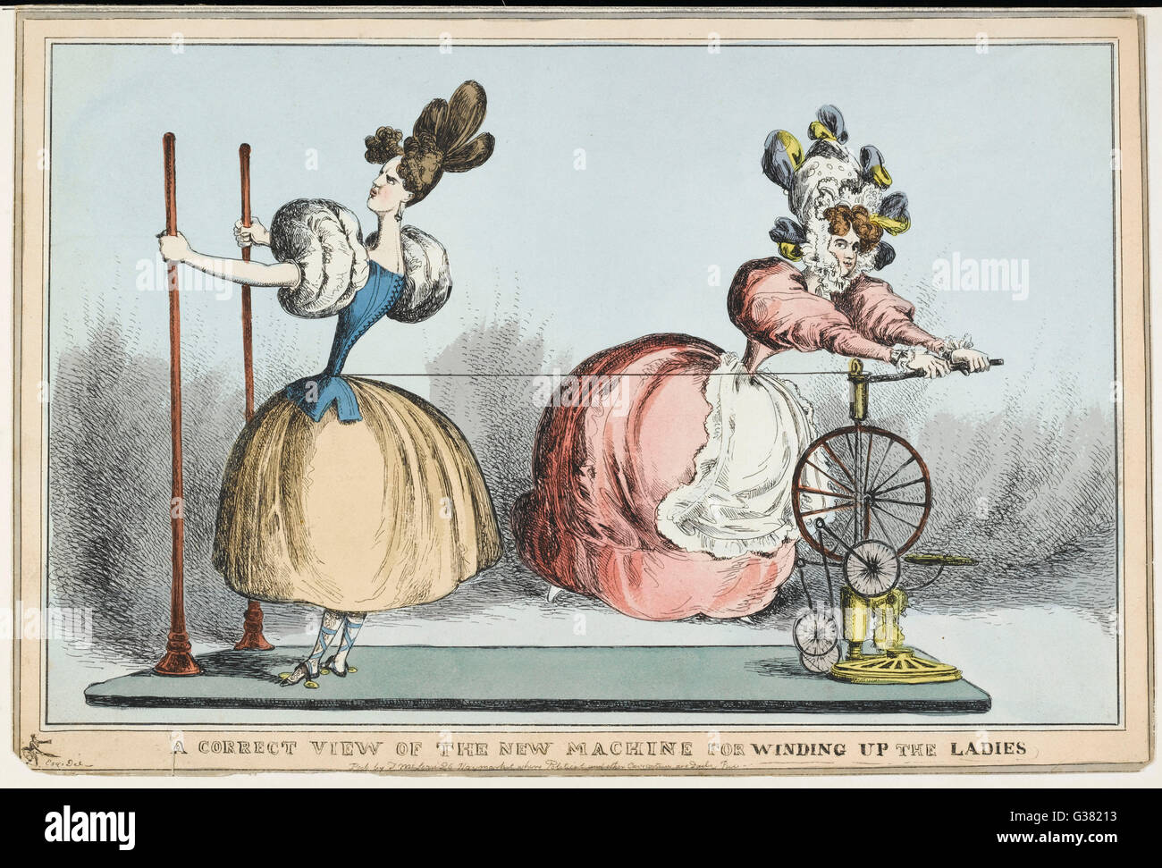 WINDING UP THE LADIES Stock Photo - Alamy