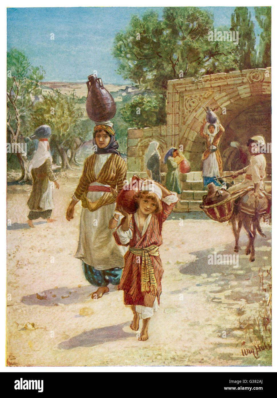 Jesus as a boy in Nazareth Stock Photo - Alamy