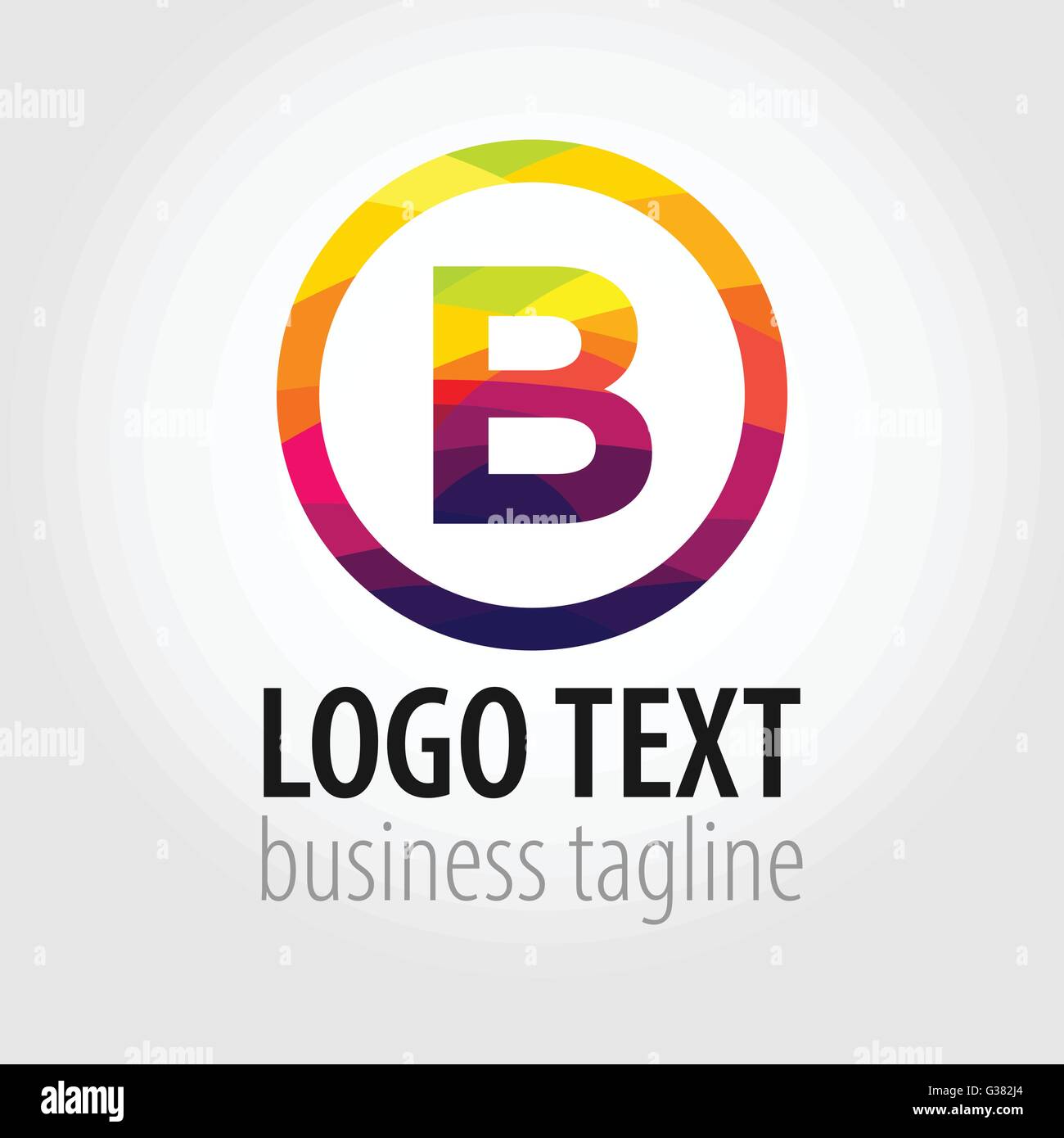 Colorful vector letter B logo design Stock Vector Image & Art - Alamy