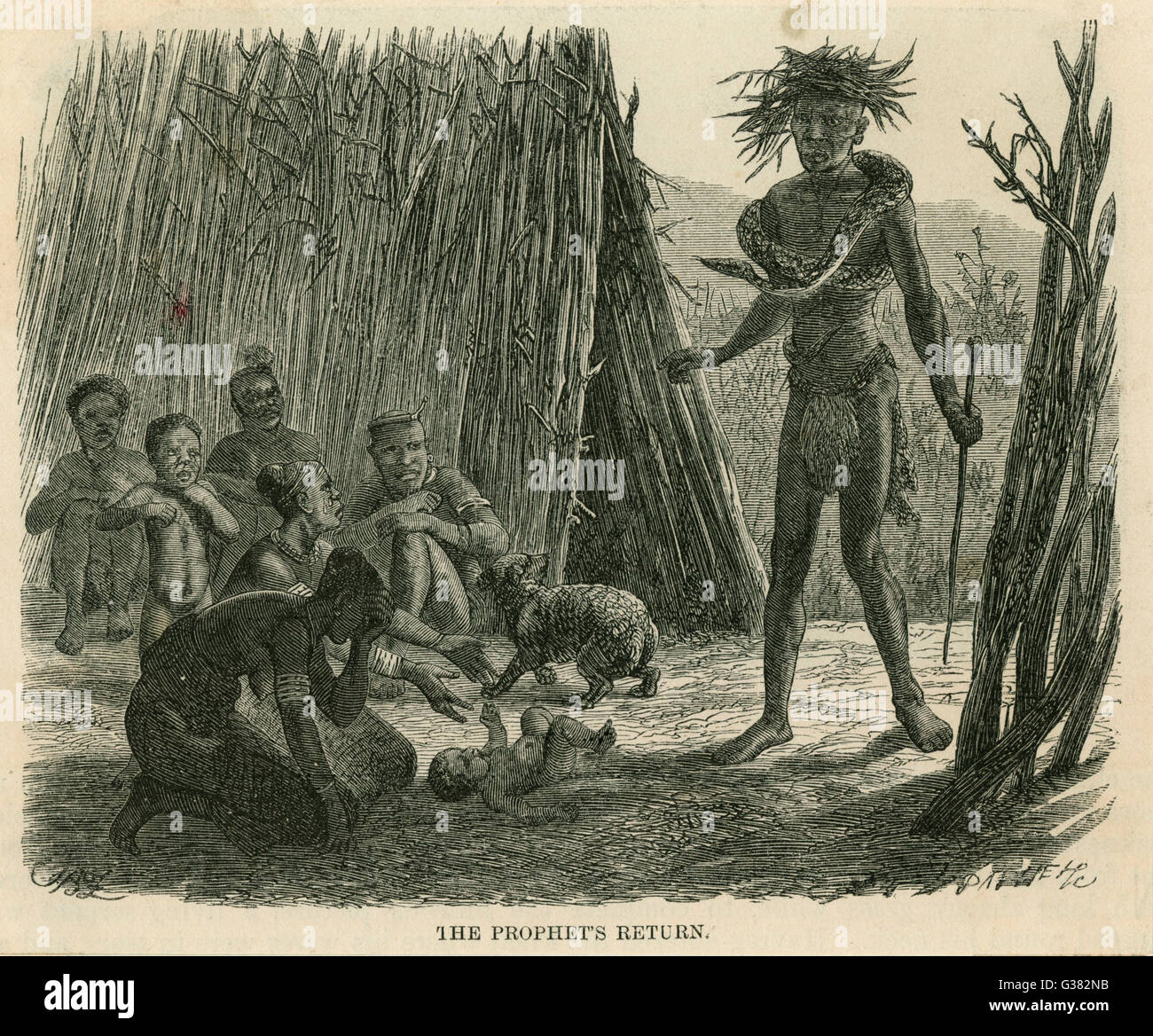 Native african prophetess in entranced state hi-res stock photography ...