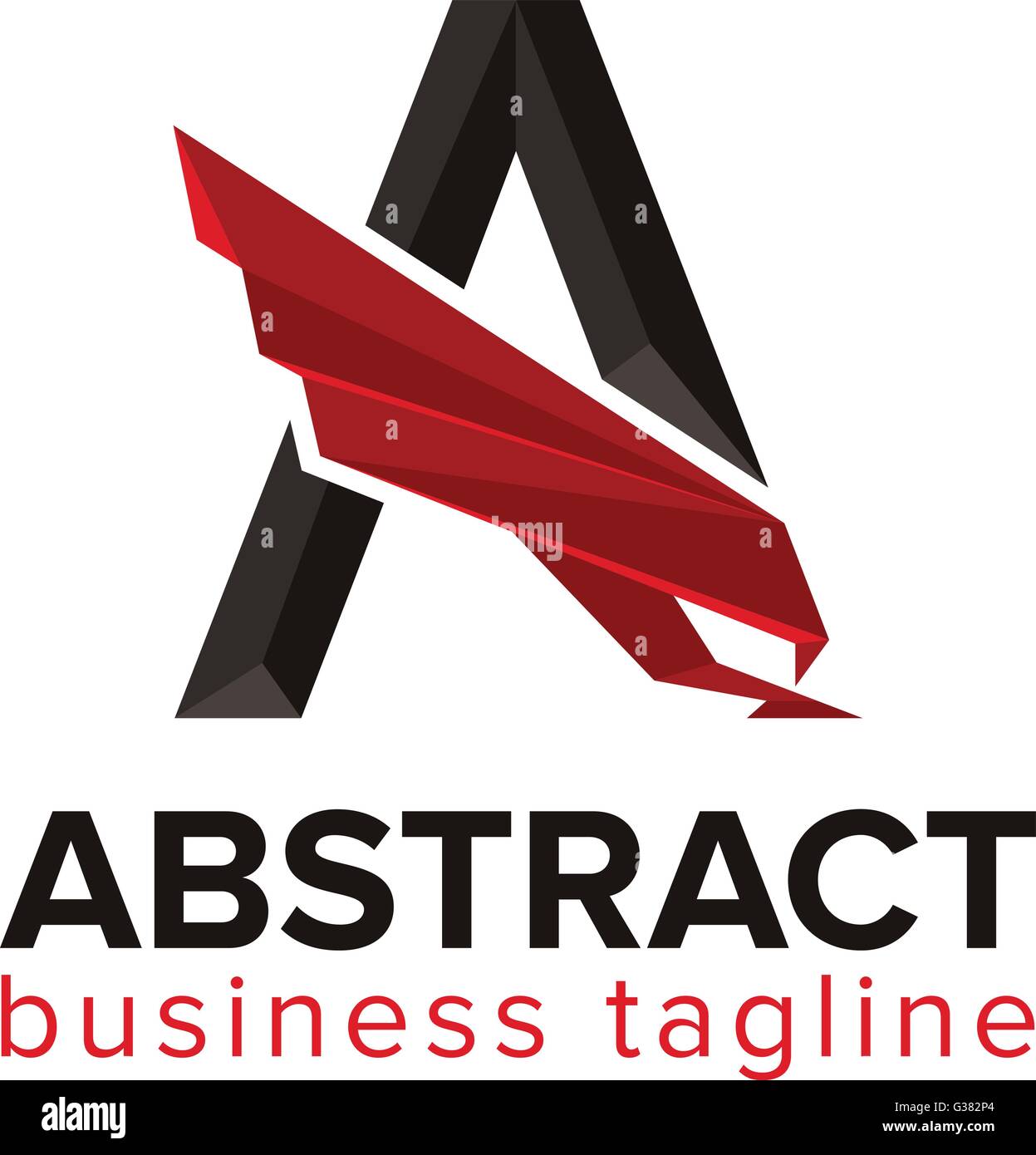 Abstract red eagle logo design Stock Vector Image & Art - Alamy