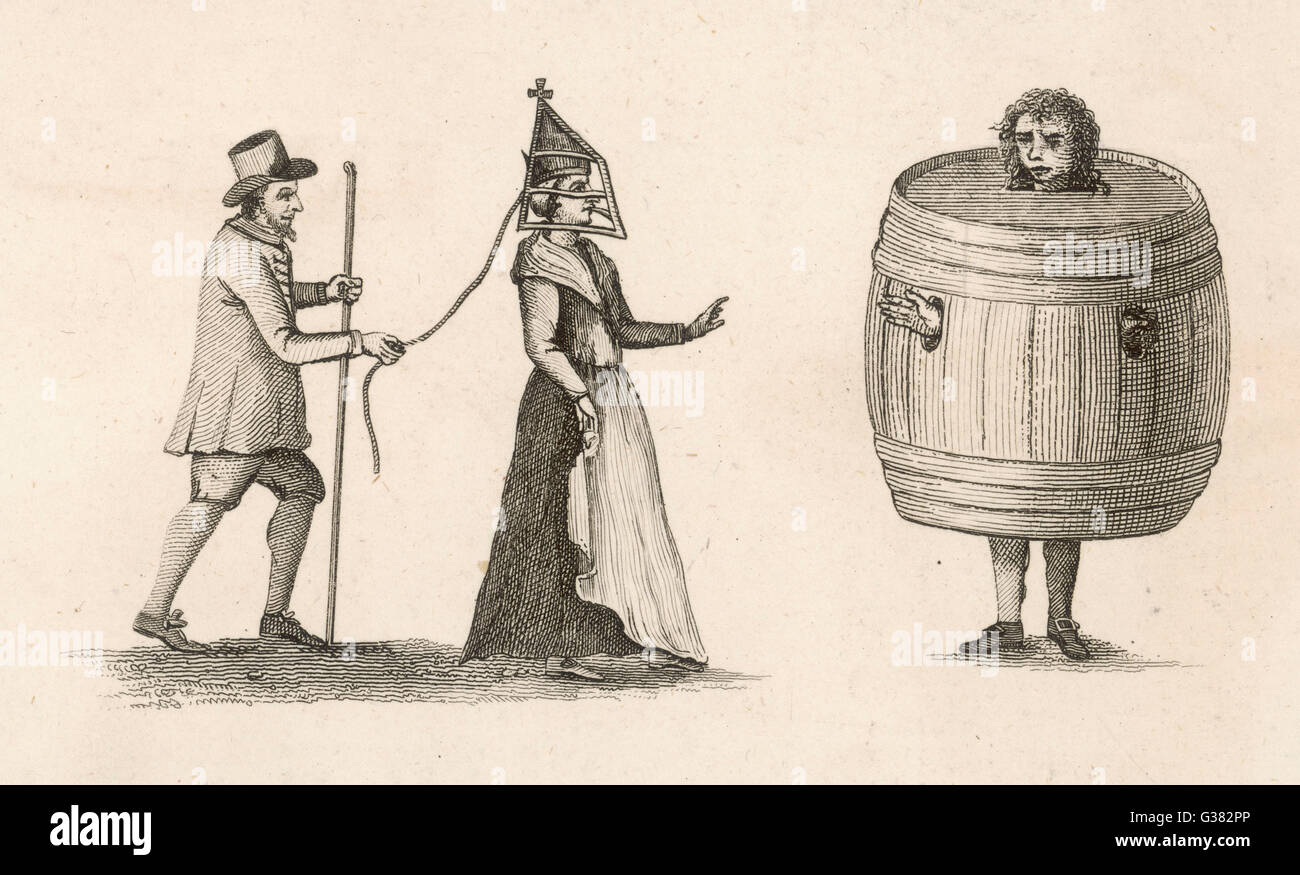 Scolds Bridle Wearing Girl